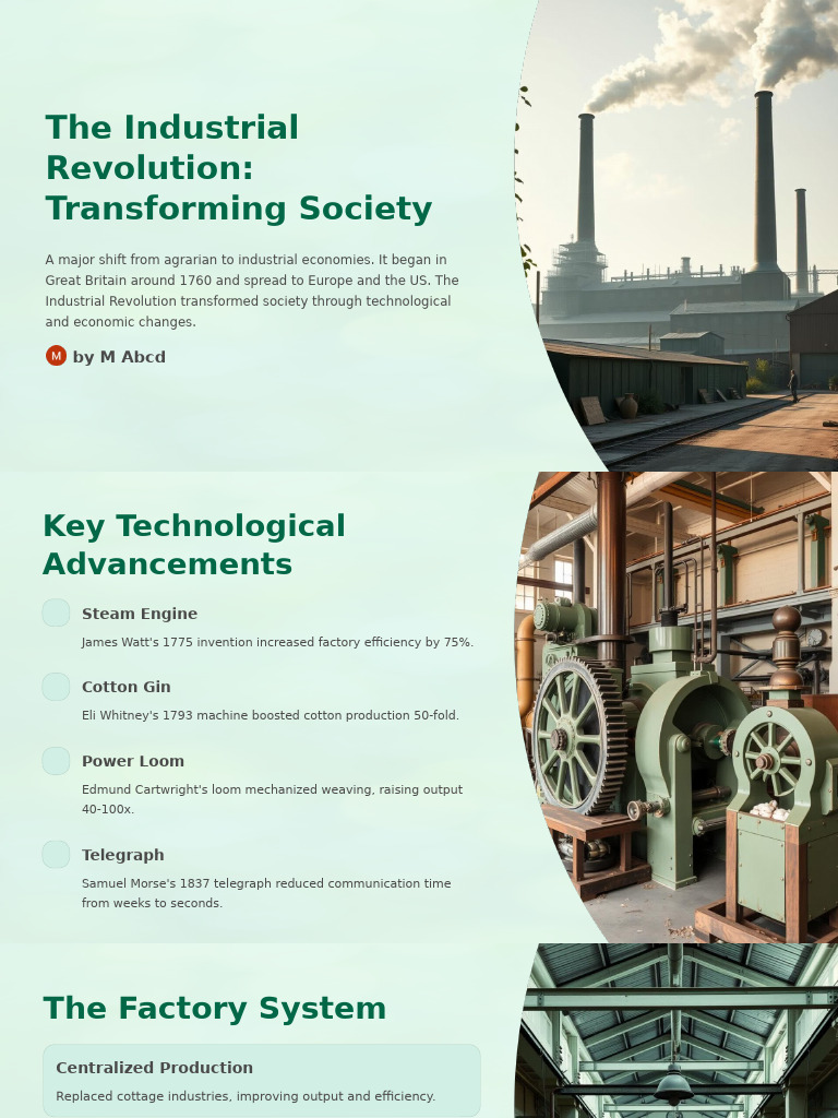 Industrial Revolution: Societal Impact | PDF | Industrial Revolution ...