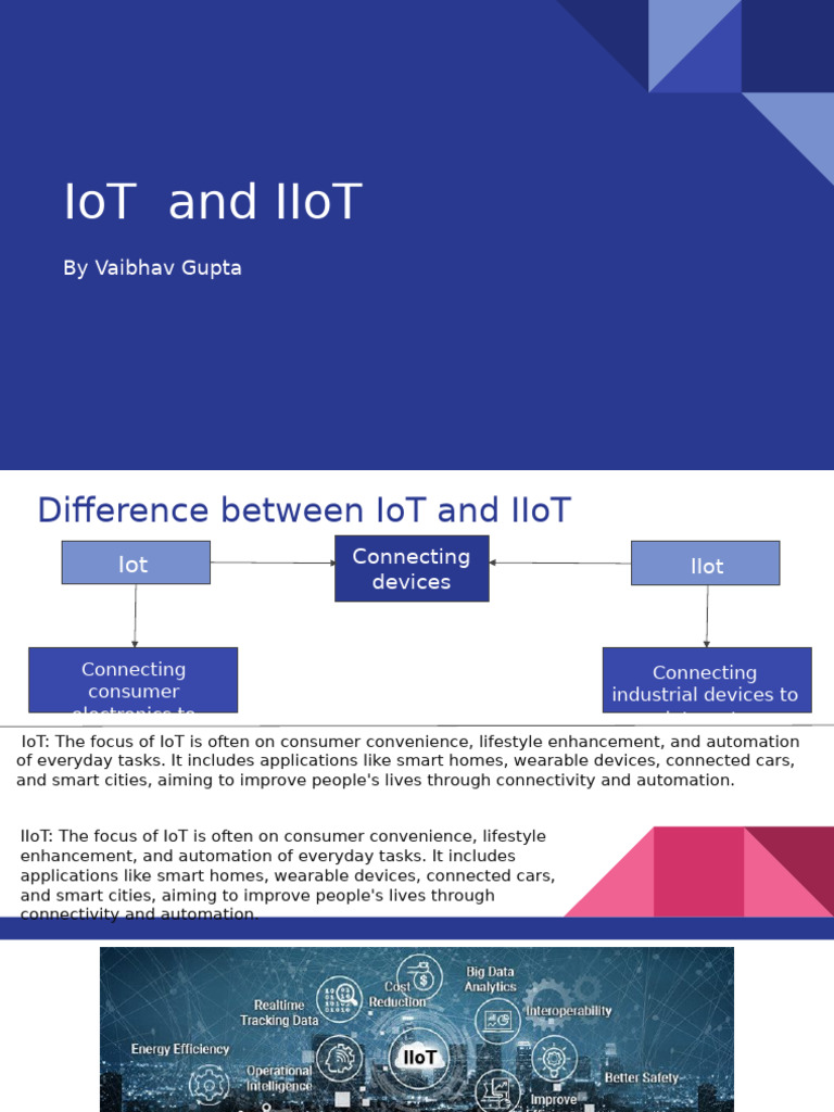 IoT vs IIoT: Key Differences Explained | PDF