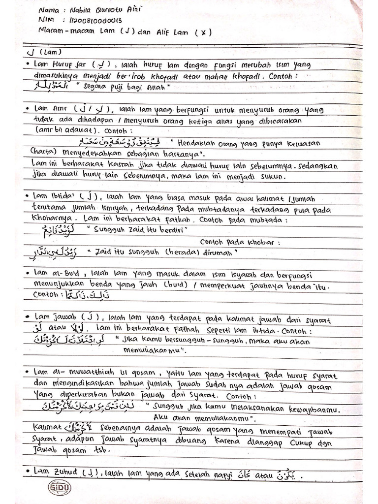 Macam-macam Lam dan Lam Alif | PDF