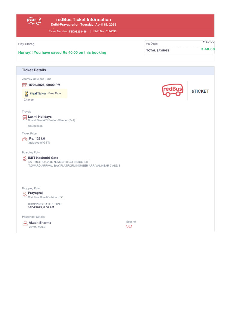 Redbus Draft | PDF