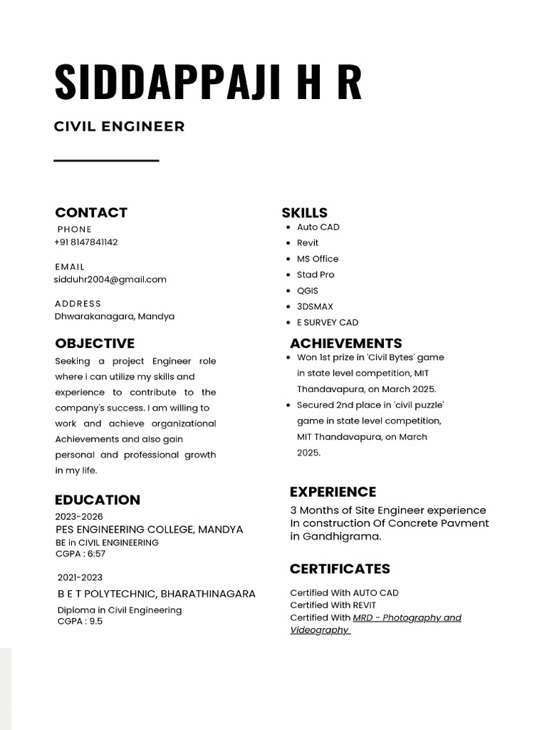 White Clean Minimalist Resume 20250412 081911 0000 | PDF