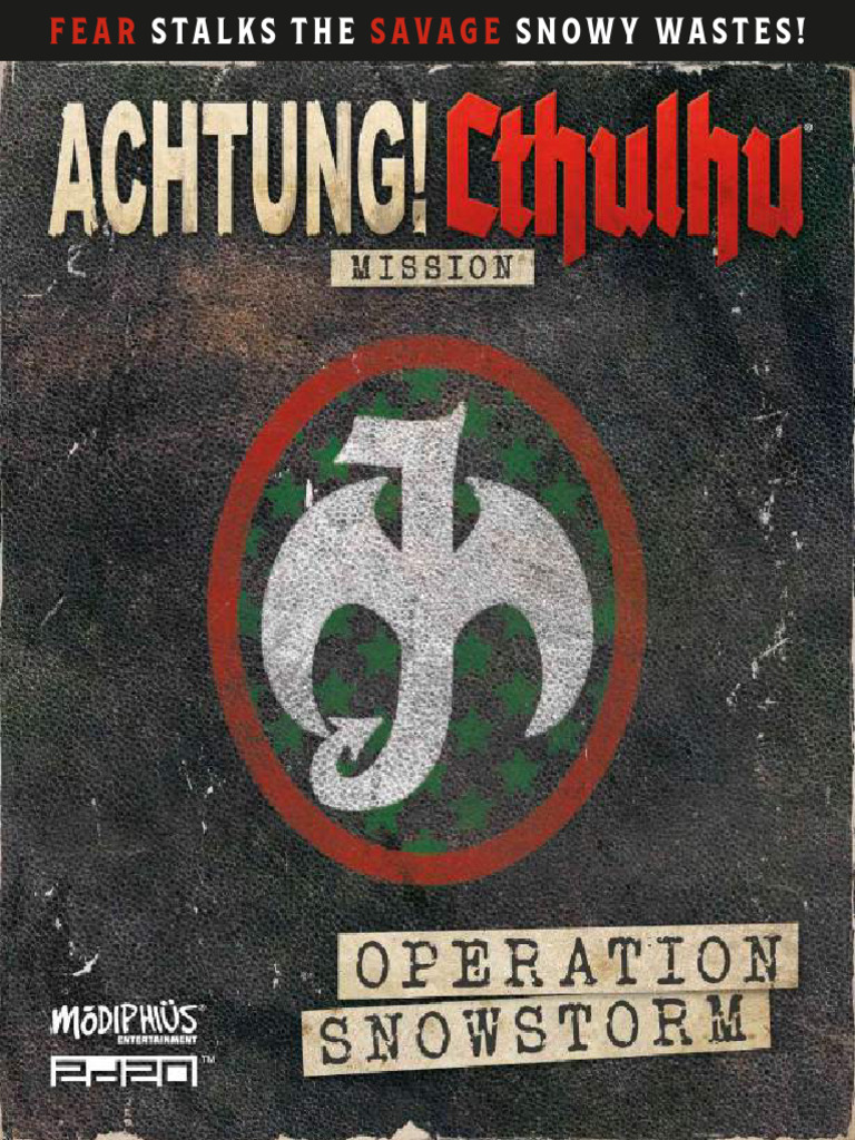 Achtung! Cthulhu - Operation Snowstorm - 4th July 2022 - Compressed ...