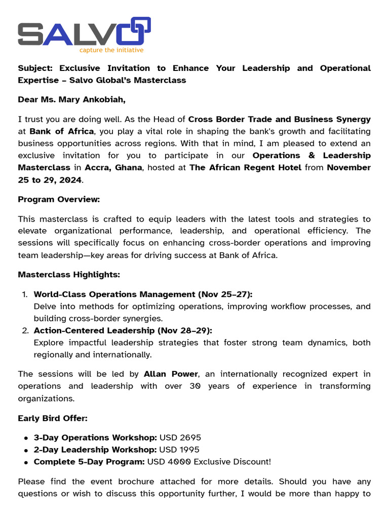 Official Invitation Boa | PDF