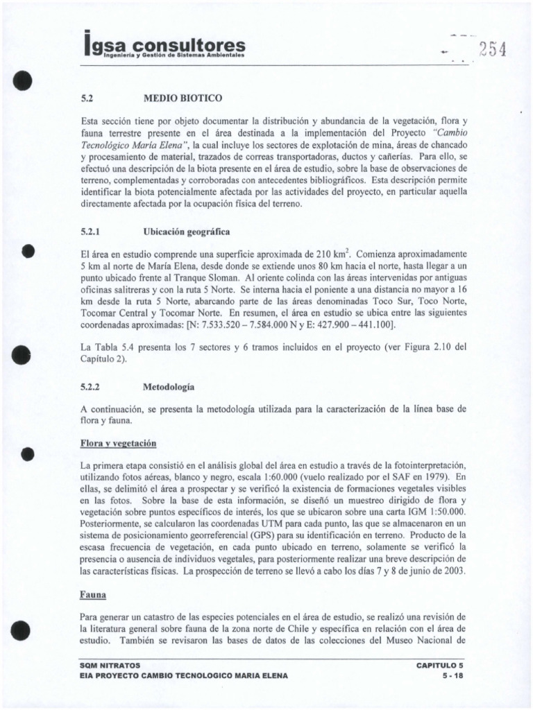 EIA 6320 Linea Base Medio Biotico | PDF | Desierto | Clima