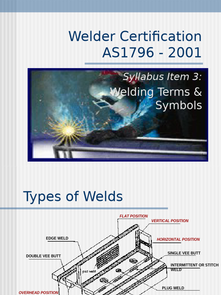 Weld Symbols WelderCertificationLesson3 | PDF | Welding | Construction