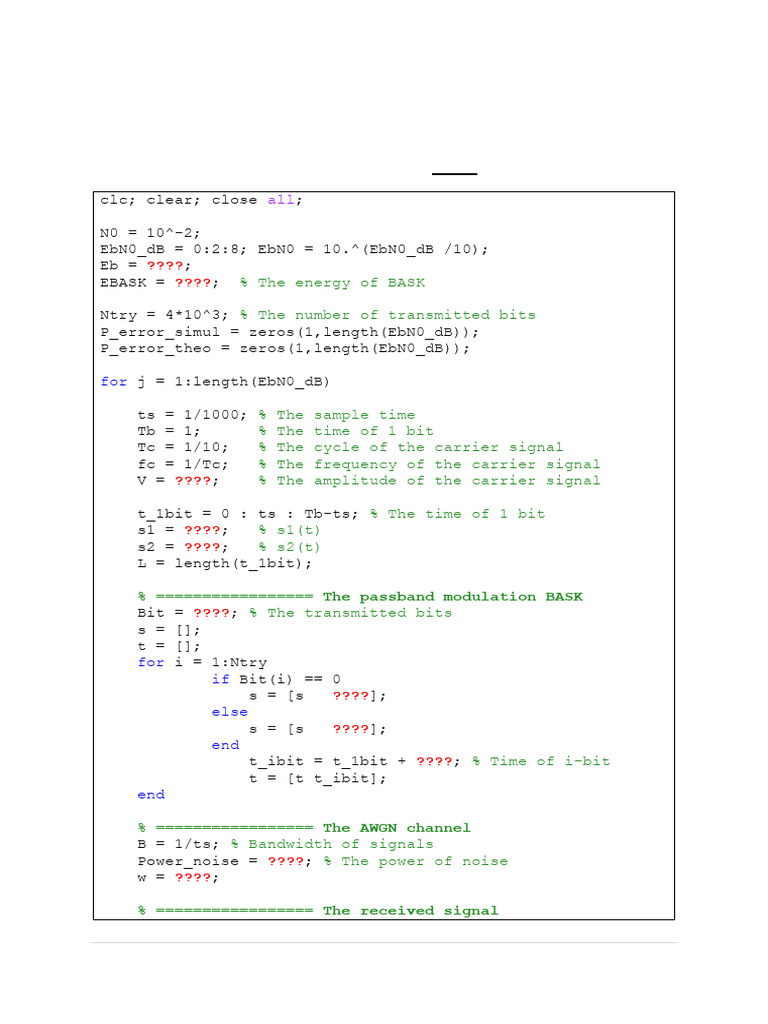 Chapter4 Passband Modulation | PDF | Modulation | Bandwidth (Signal ...