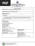 Intramurals Activity Design 2025 (1) | PDF | Learning | Behavior ...