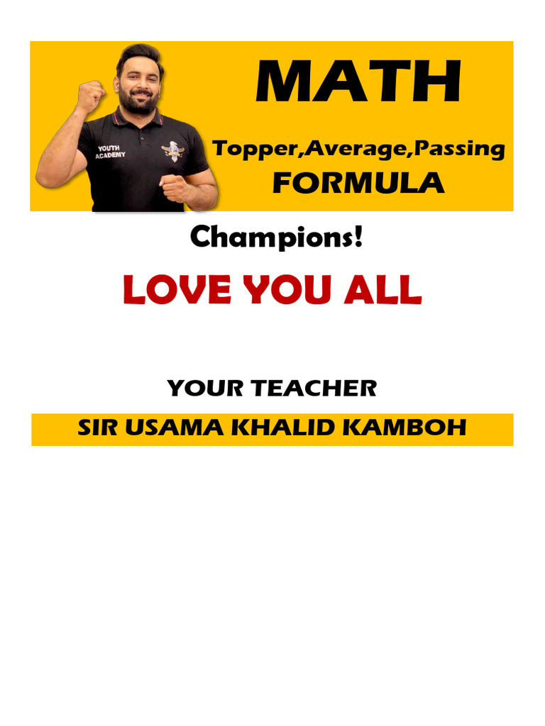 11th Math Formula | PDF