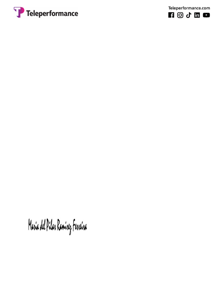 Certificación Teleperformance | PDF