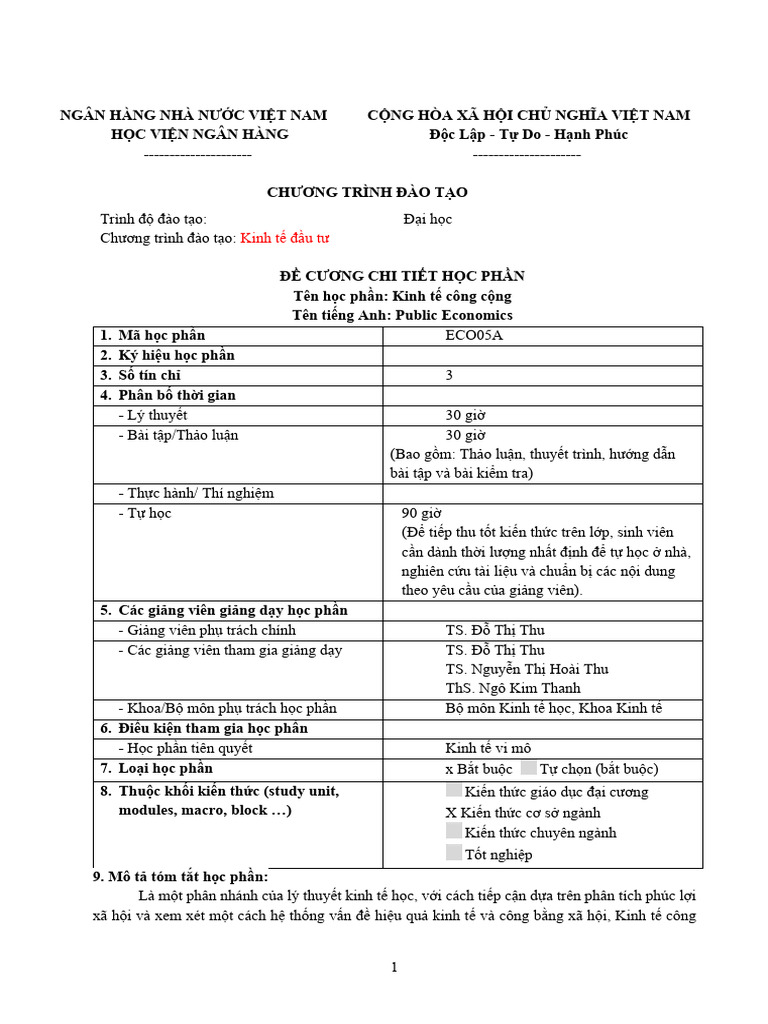 Kinh Te Cong Cong. 24-25. KTDT. Chuan. K26 | PDF