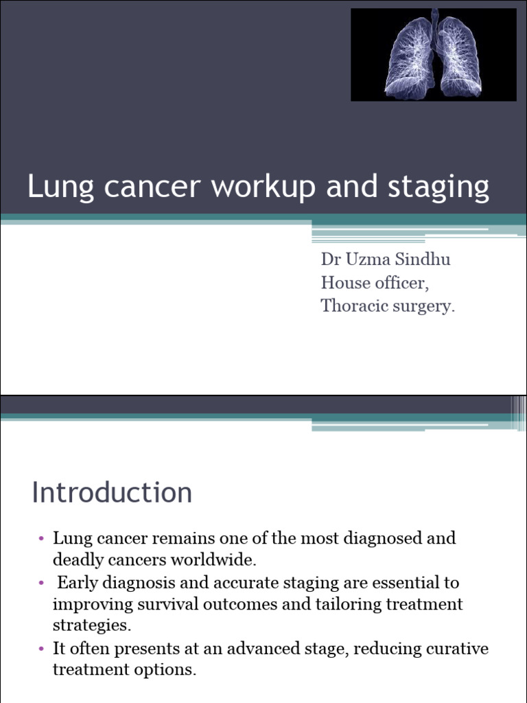 Lung Cancer Workup and Staging | PDF | Lung Cancer | Cancer