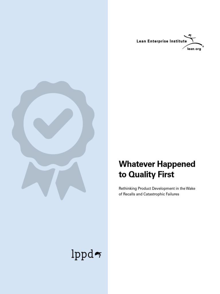Quality First in Product Development | PDF | Reliability Engineering ...