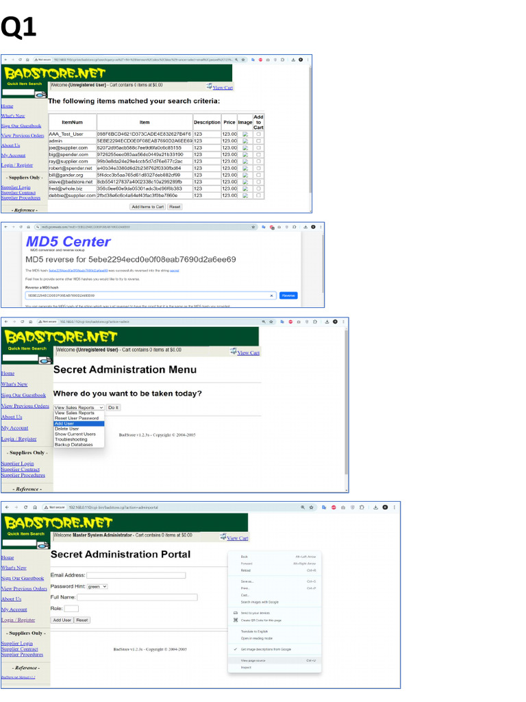 Badstore Printout | PDF