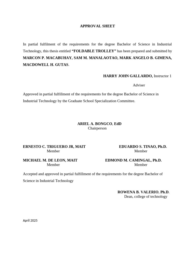 Approval-Sheet 2 | PDF
