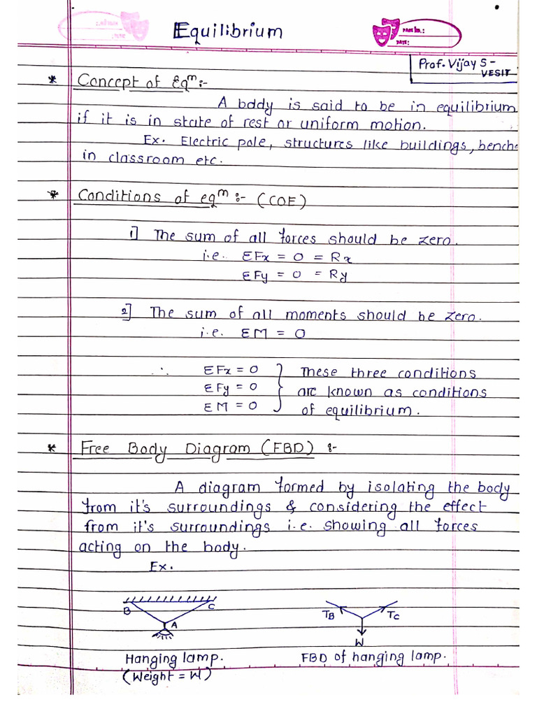 Equilibrium Notes | PDF
