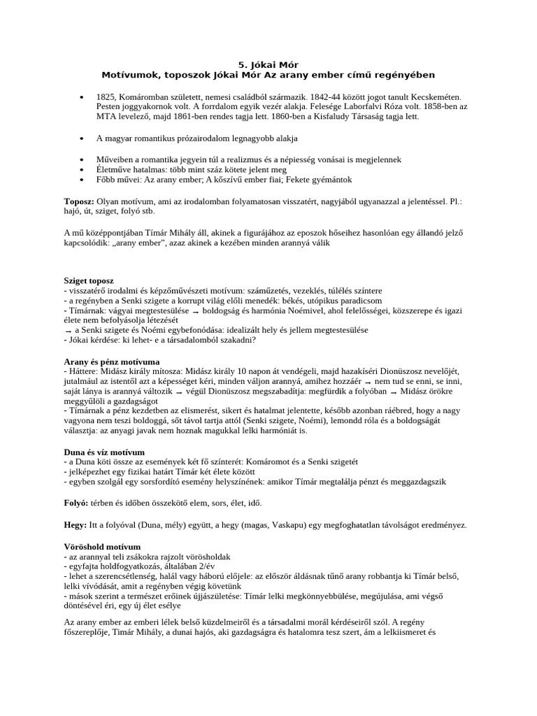 5 Jókai Mór | PDF