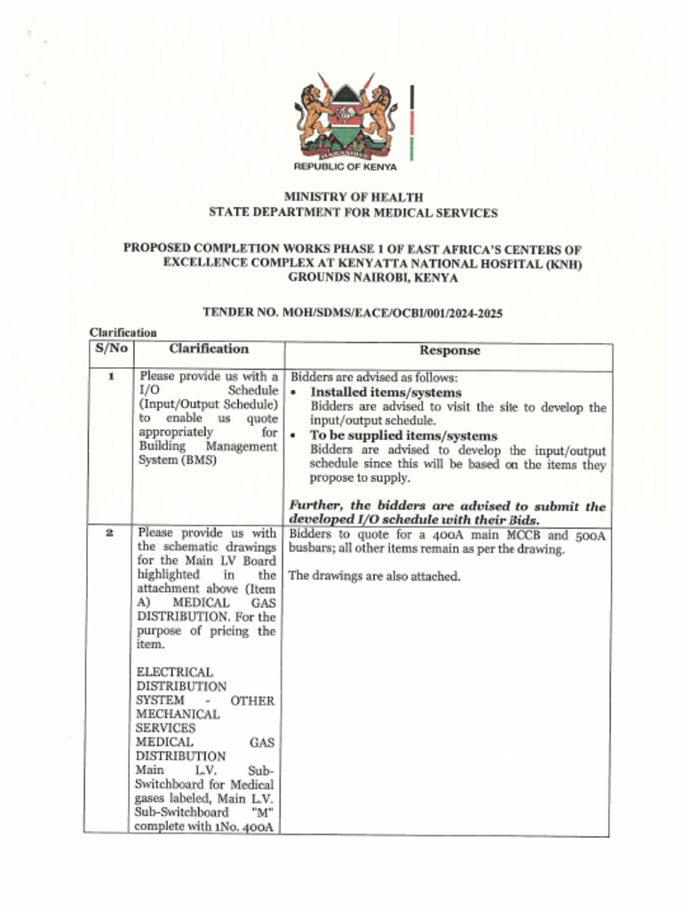 Clarification Responses | PDF