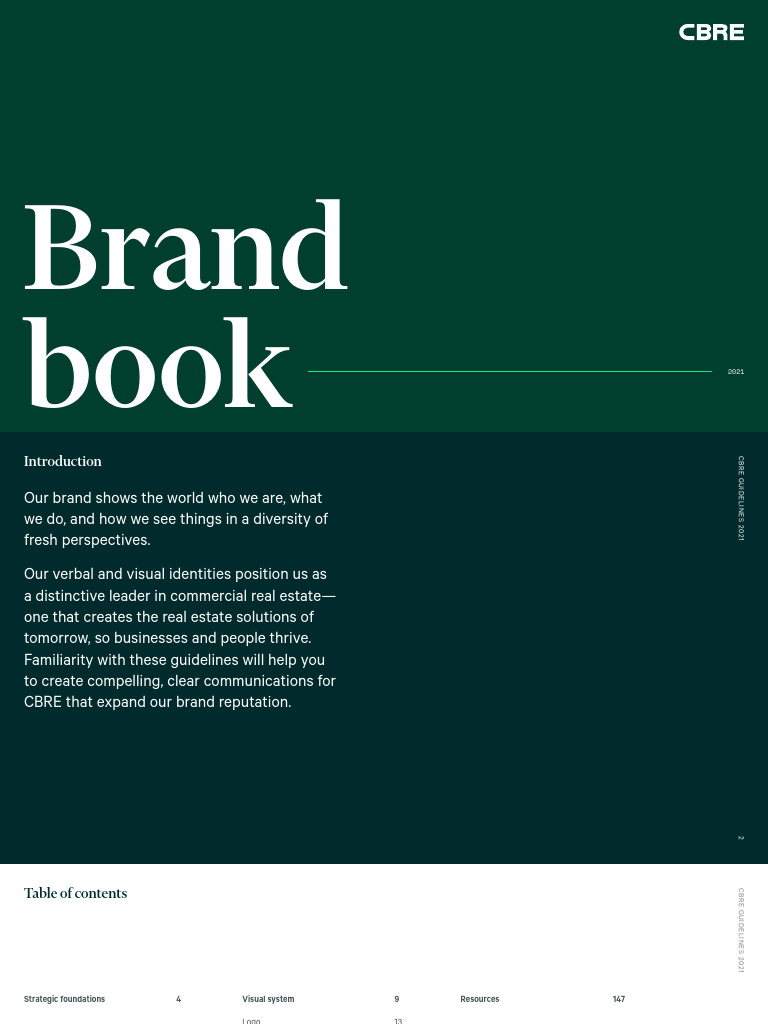 Cbre Guidelines Visual | PDF | Typography | Typefaces