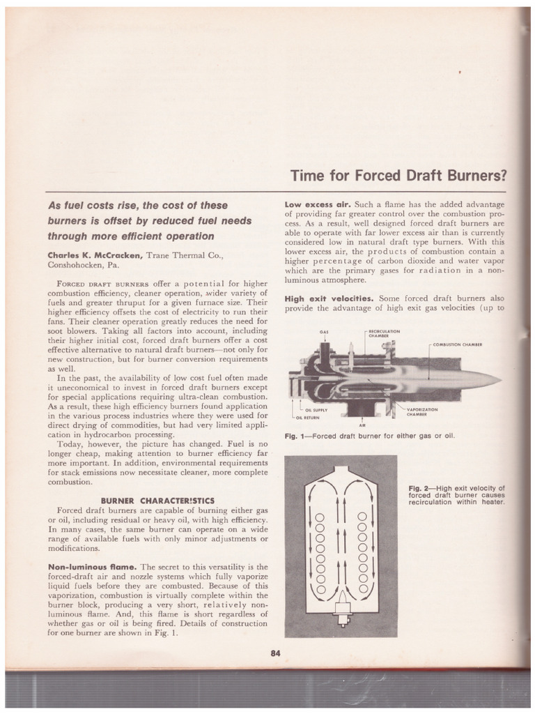6.time For Forced Draft Burners | PDF