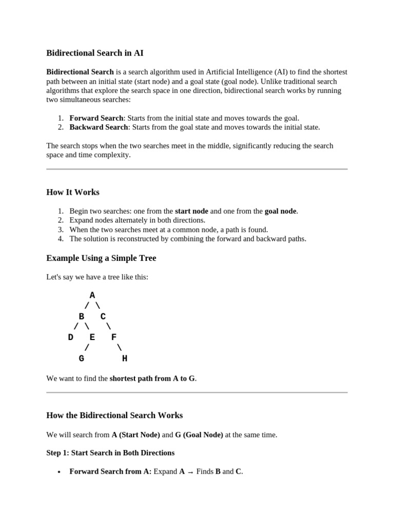 AI Lect 09 Bidirectional Search | PDF | Applied Mathematics | Mathematical Relations