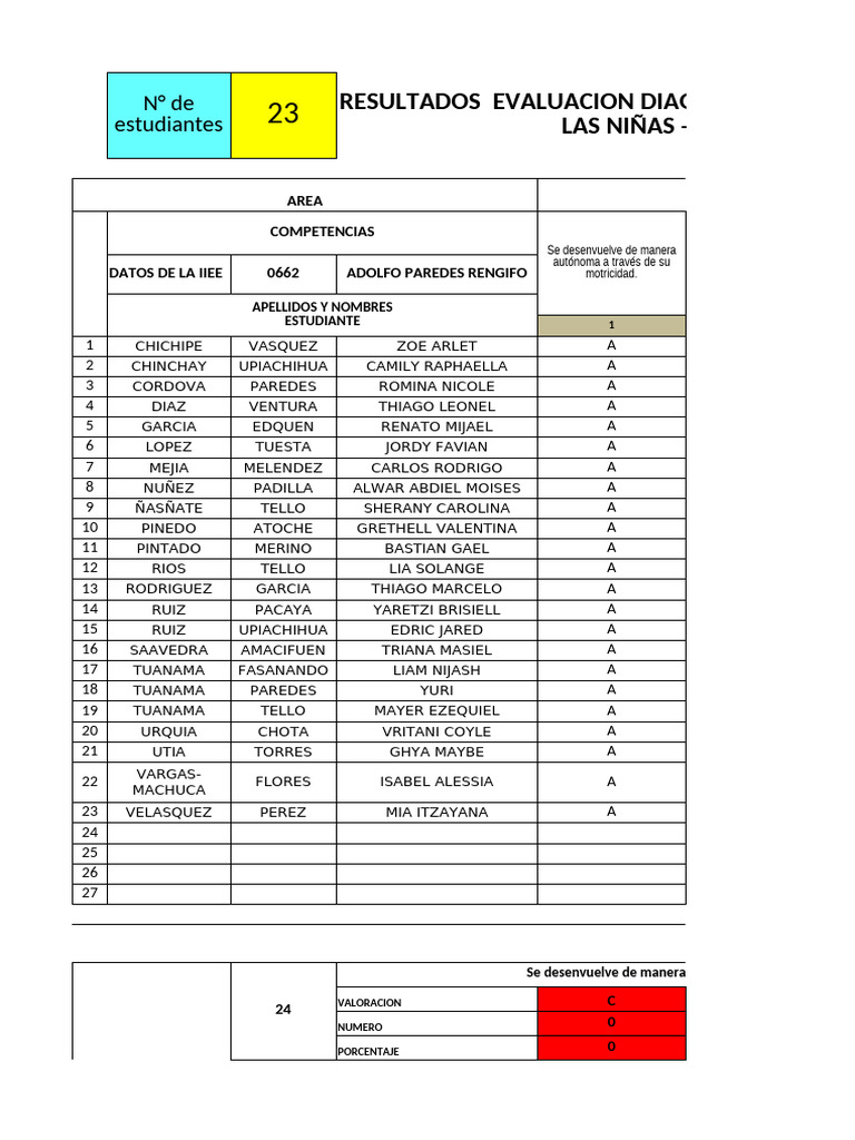 Eval - Diag. - X - Aula-Educ - Fis - Yenser | PDF | Aptitud física | Ejercicio físico