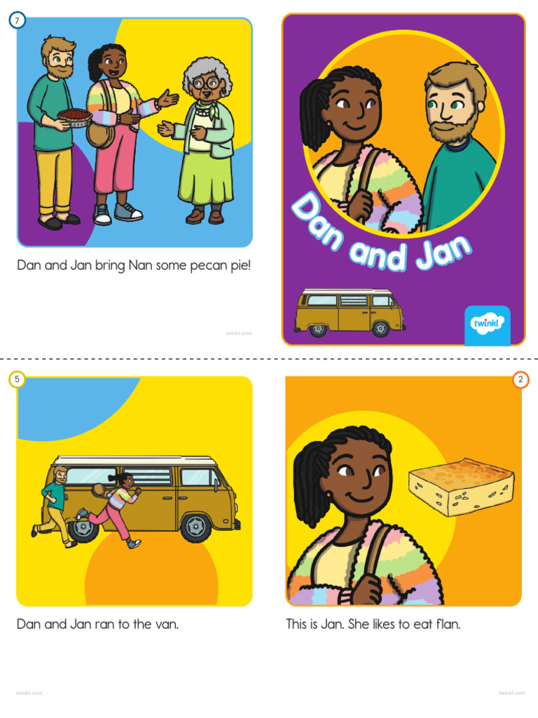 Emergent Readers: Dan and Jan's Adventure | PDF