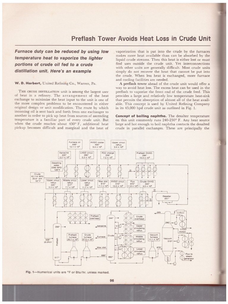 1.preflash Tower Avoids Heat Loss in Crude Unit | PDF
