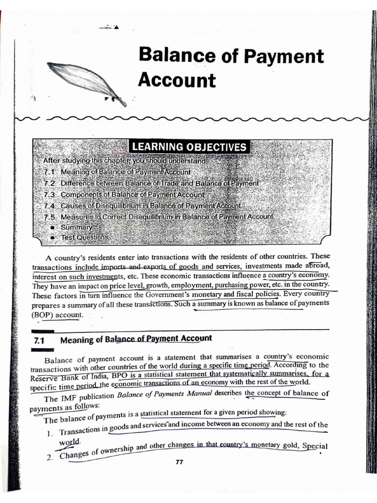 Balance of Payment | PDF