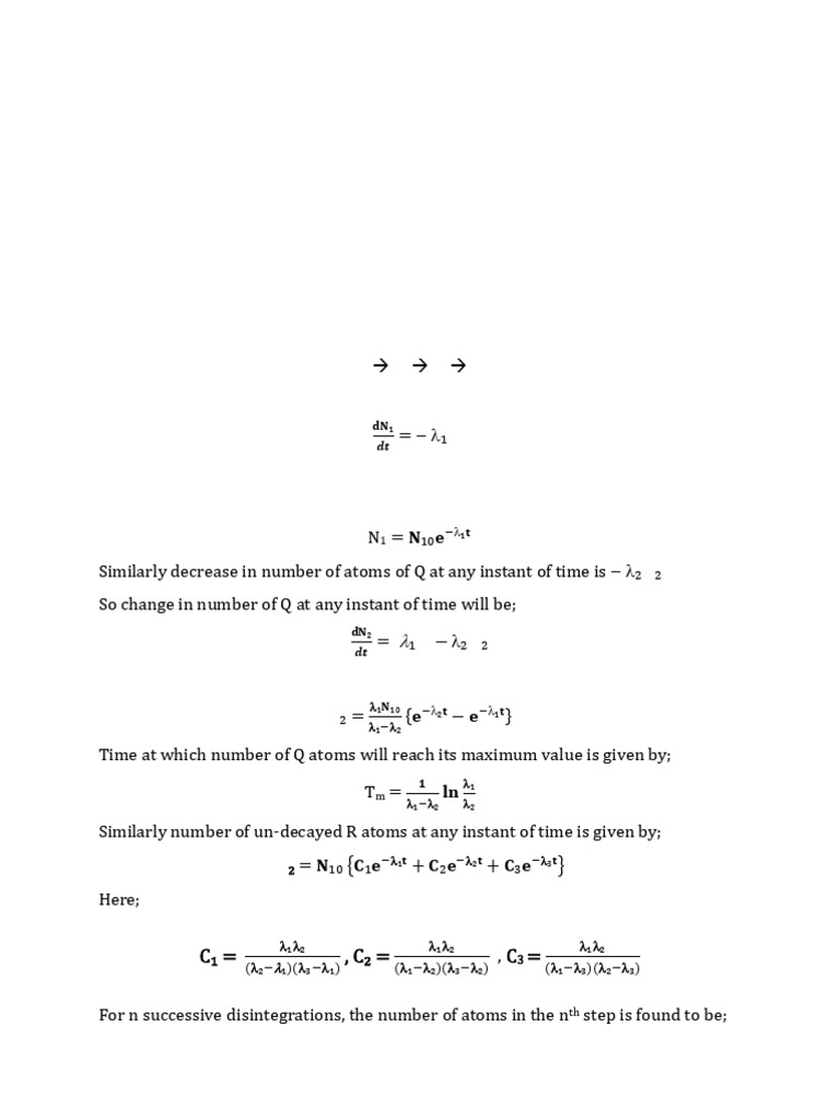 Successive Radioactive Transformation | PDF | Isotope | Radioactive Decay
