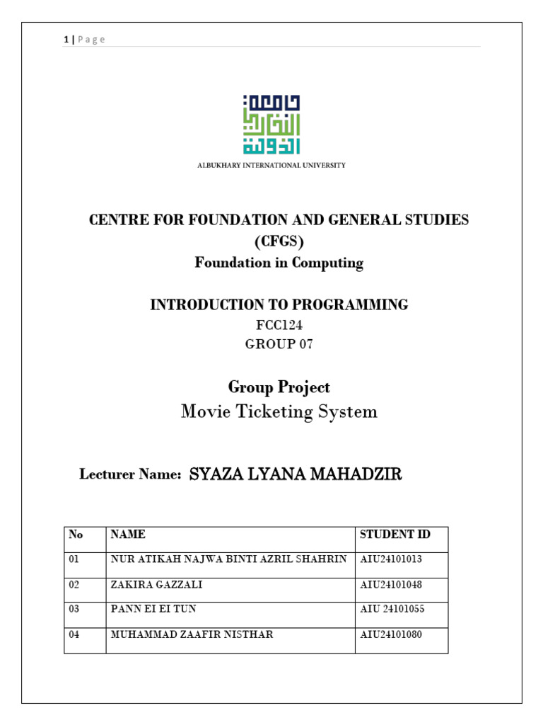 Movie Ticketing System | PDF