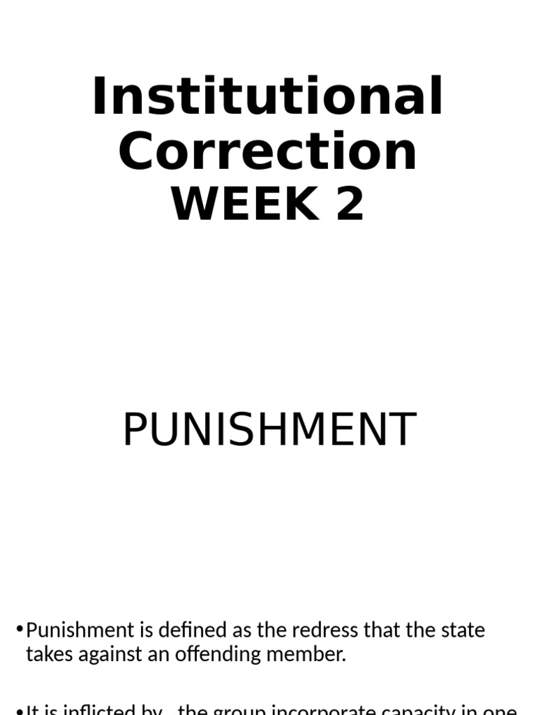 Institutional 20 Corrections 20 Lectures | PDF | Prison | Crimes