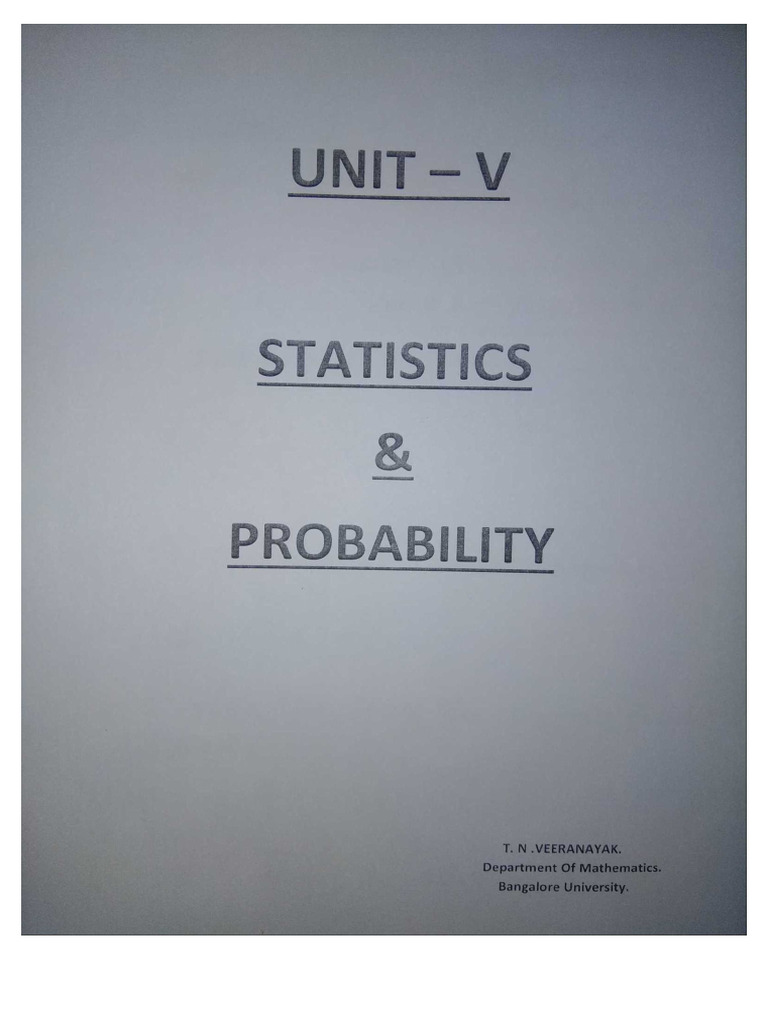 Statistics N Probability Updated | PDF