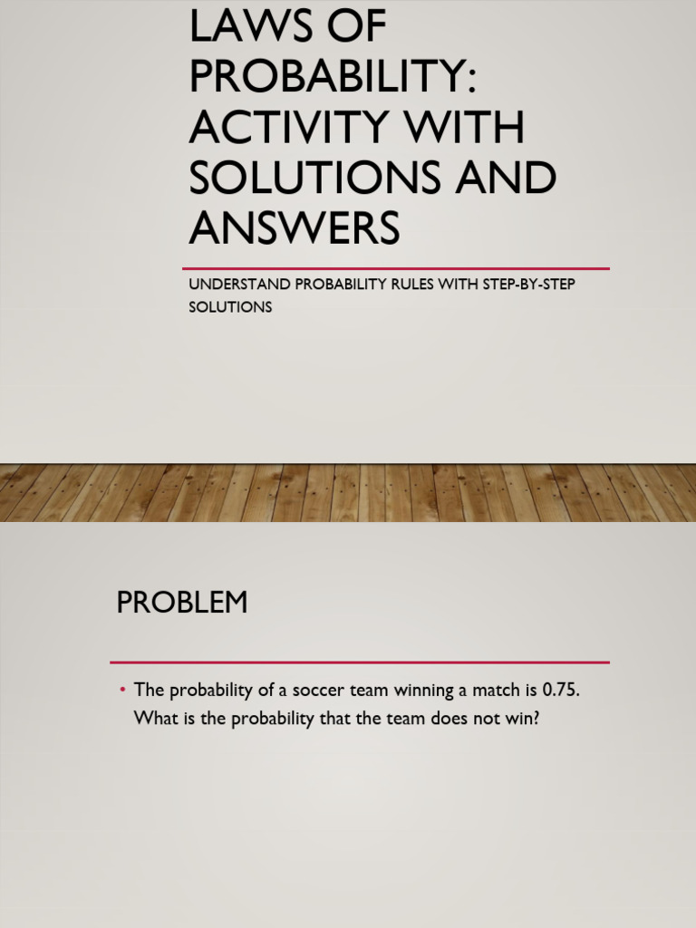 Laws of Probability Activity | PDF | Probability | Applied Mathematics