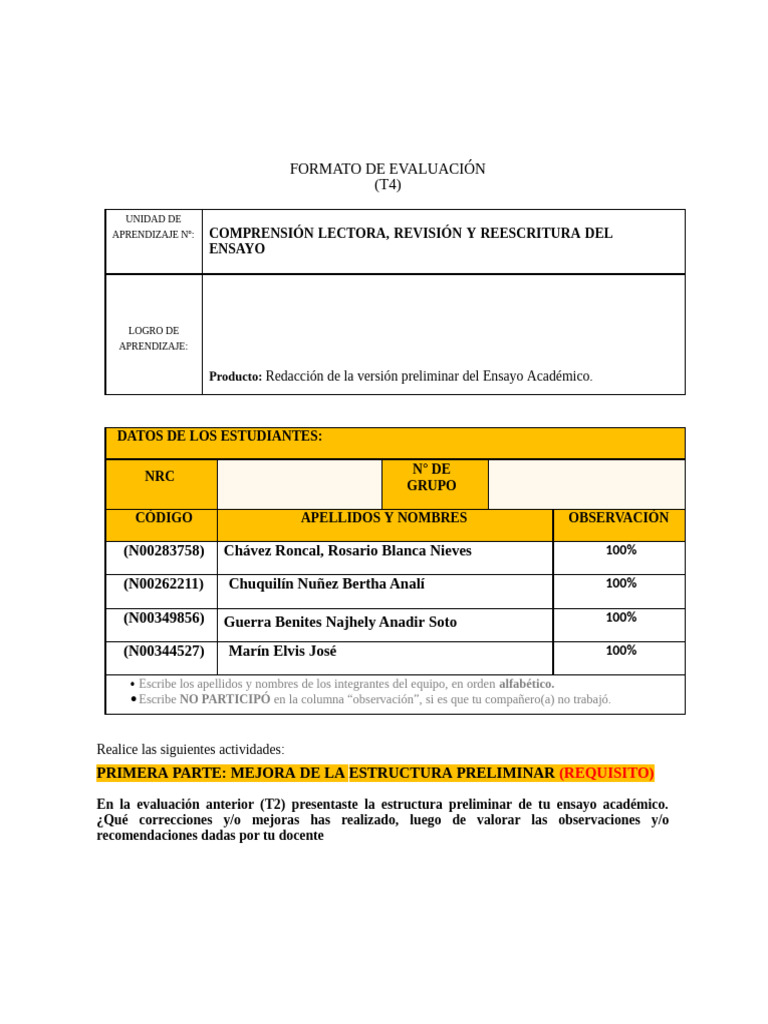 T4 comunicación-grupo 3-clase 4245-Examen final-Comu | PDF | Liderazgo | Mujer