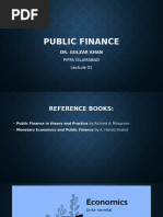Public Finance Notes (Lecture 1) | PDF | Public Finance | Economics