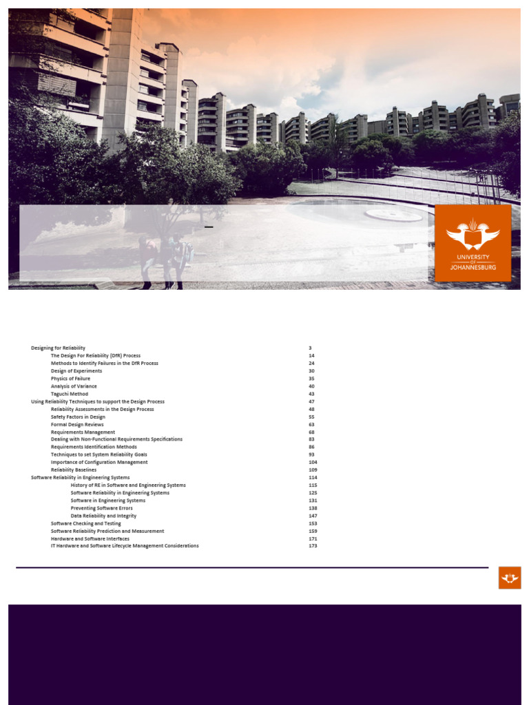 UJ Module Lecture 3 Rev3 | PDF | Reliability Engineering | Design For ...