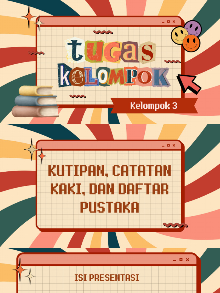 Ppt Kelompok 3 Bahasa Indonesia Tentang Kutipan,Catatan Kaki, Dan Daftar Pustaka | PDF