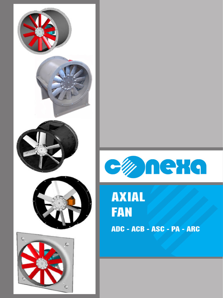 Conexa Axial Fan Product Catalog | PDF | Civil Law (Legal System ...