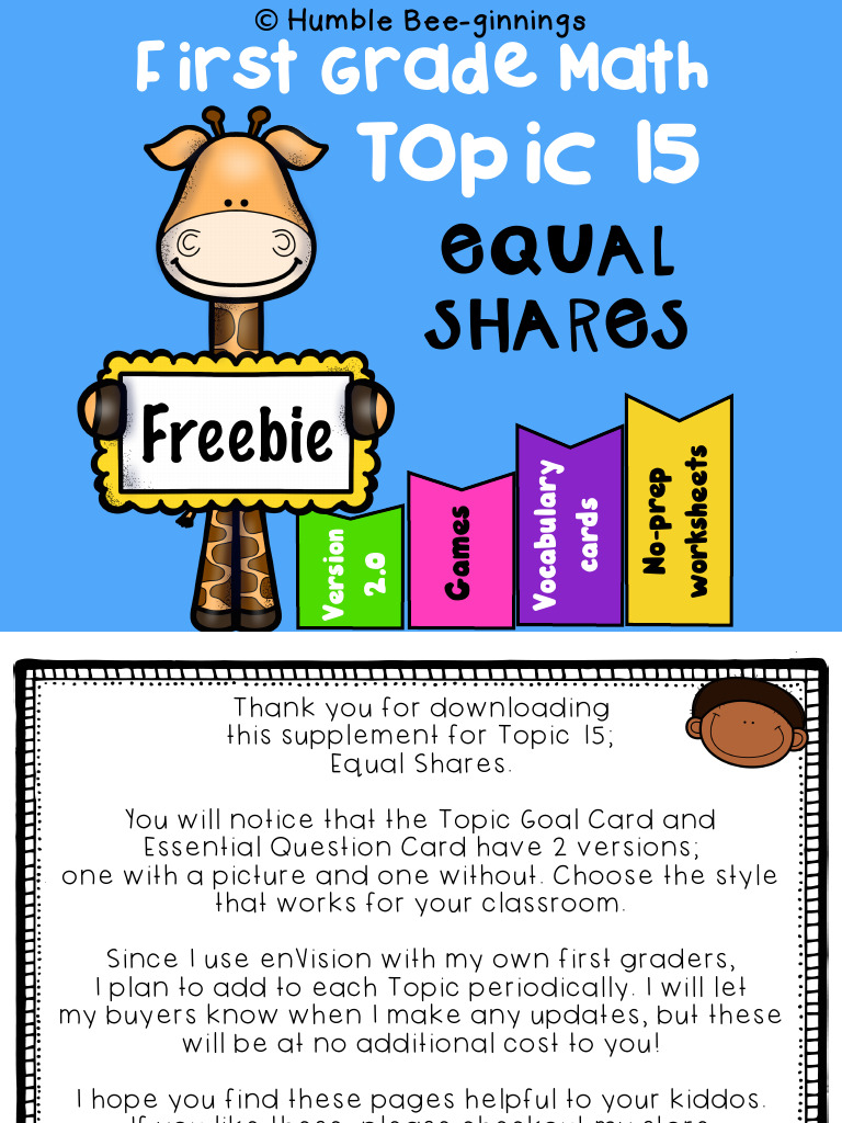 First Grade Math: Topic 15 | PDF | Shape | Elementary Geometry