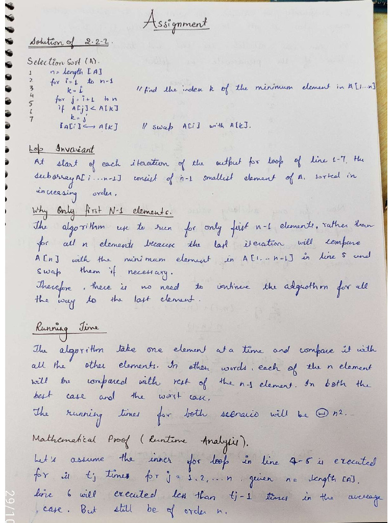 Assignment of Algorithms - Compressed | PDF