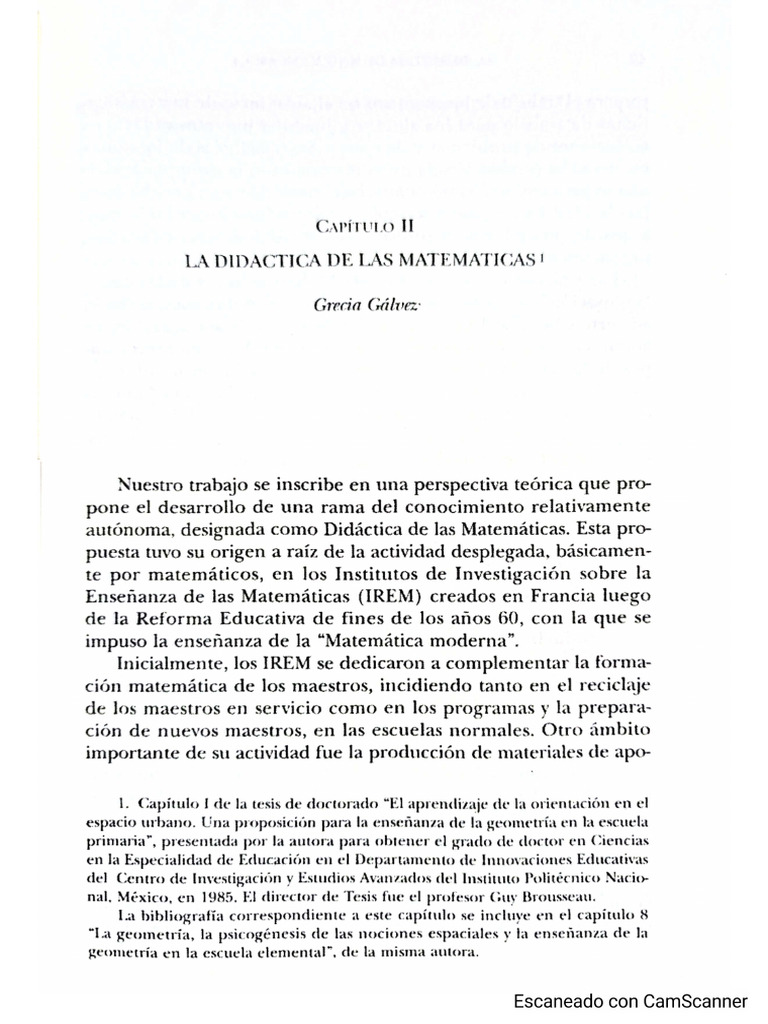 Didactica de La Matematicas. Apuntes y Reflexiones. Cecilia Parra Irma ...