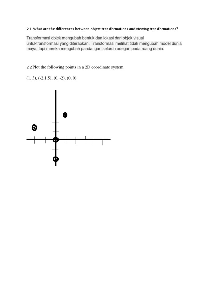 Object vs Viewing Transformations Explained | PDF