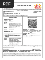 Aadhaar Card Address Change Form | PDF