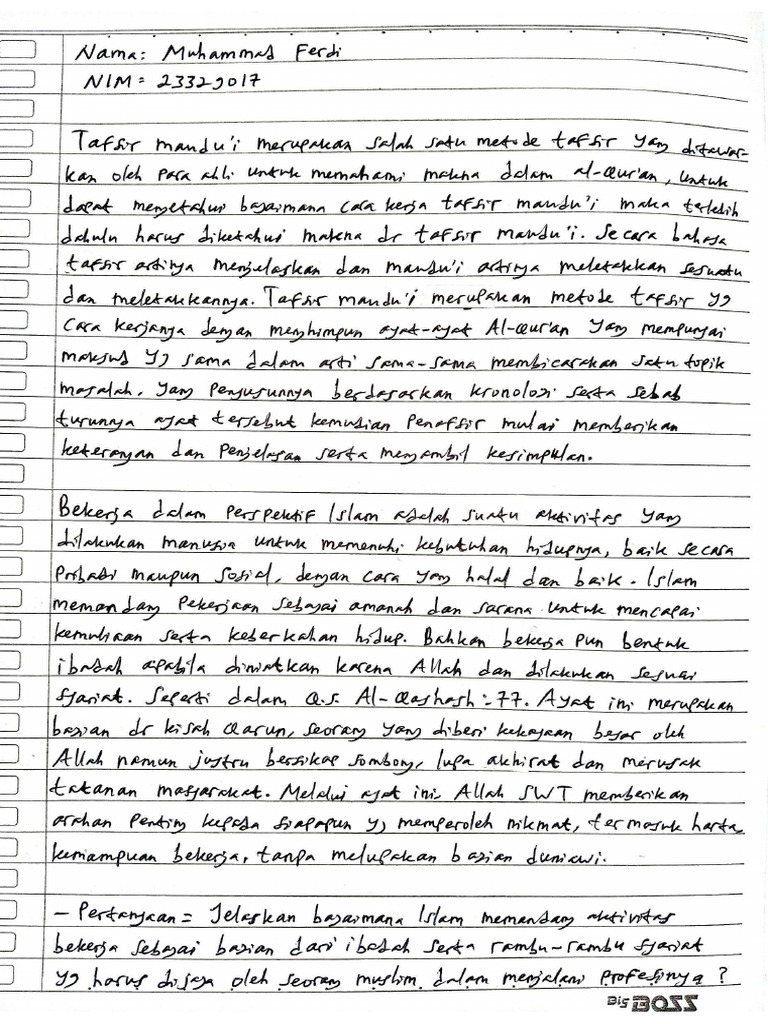 Muhammad Ferdi (23329017) Tugas Respon Paper 11 | PDF