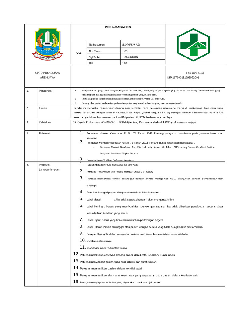 Template Sop | PDF