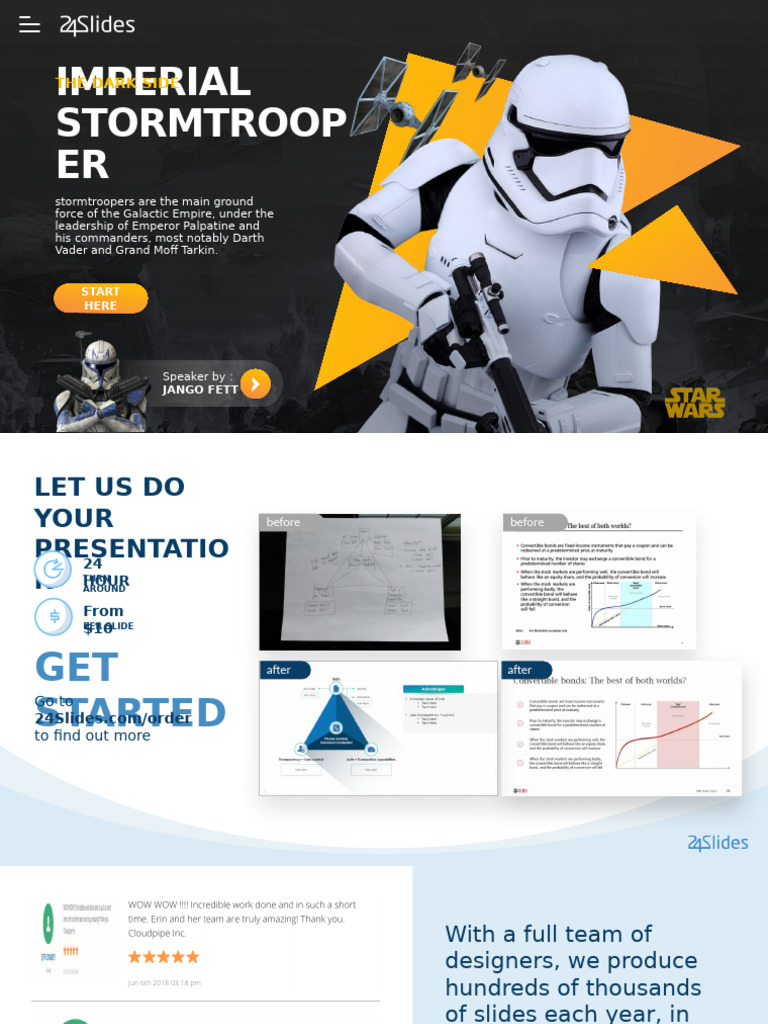 Star Wars PPT Template - Creative - 10 Slides_REV 1 | PDF | Galactic ...
