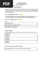 High School Student Brag Sheet Template | PDF