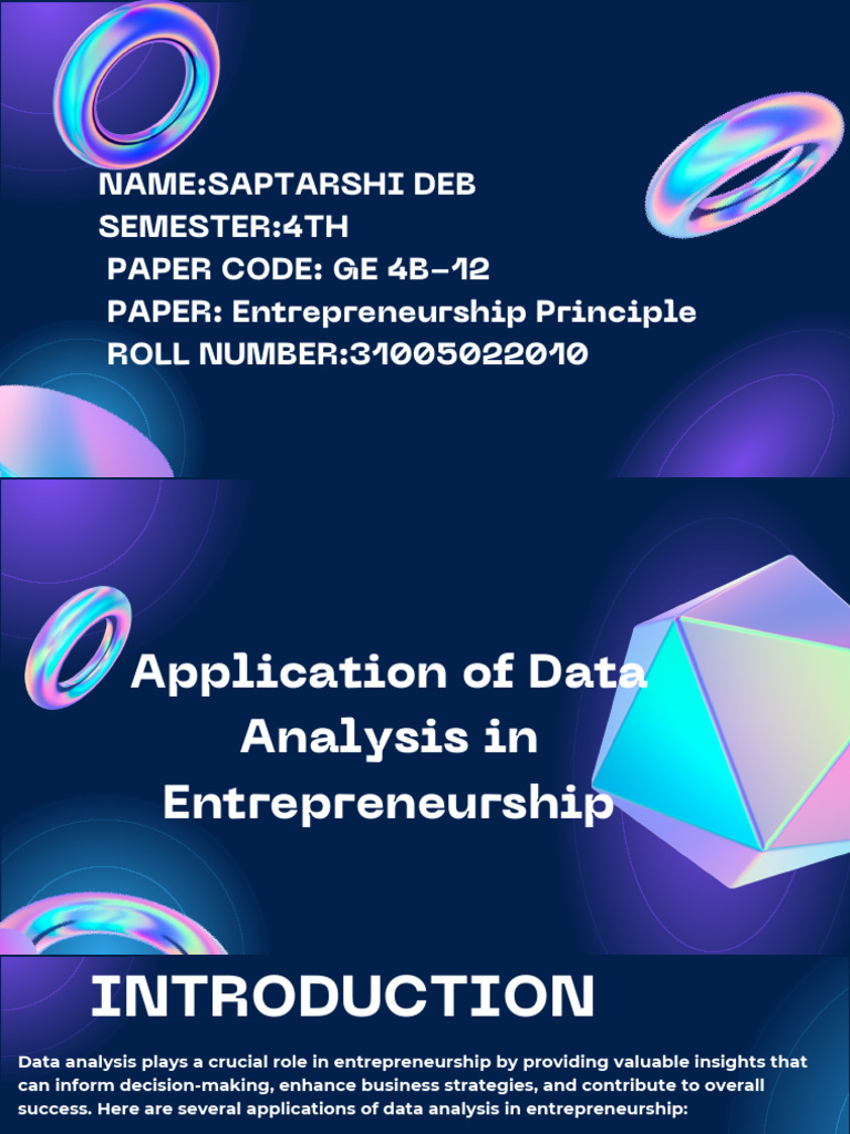 Saptarshi Deb - GE 4B-12 | PDF | Entrepreneurship | Data Analysis