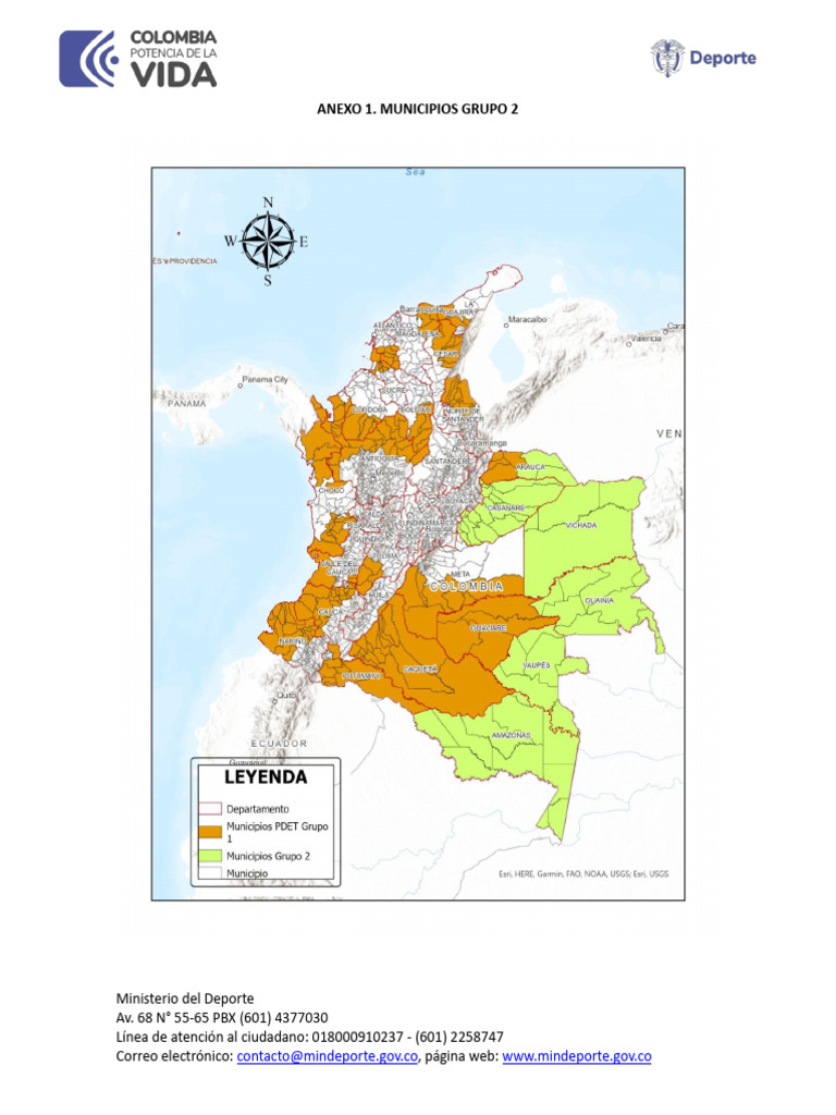 Anexo 2. Listado Municipios Grupo 2 | PDF