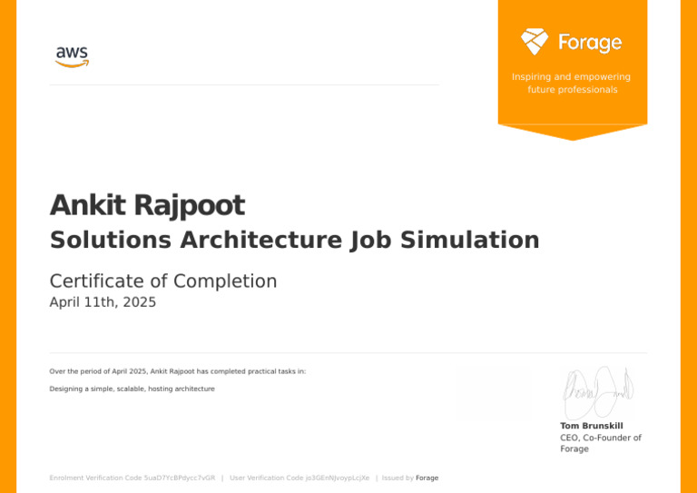Aws Certificate | PDF